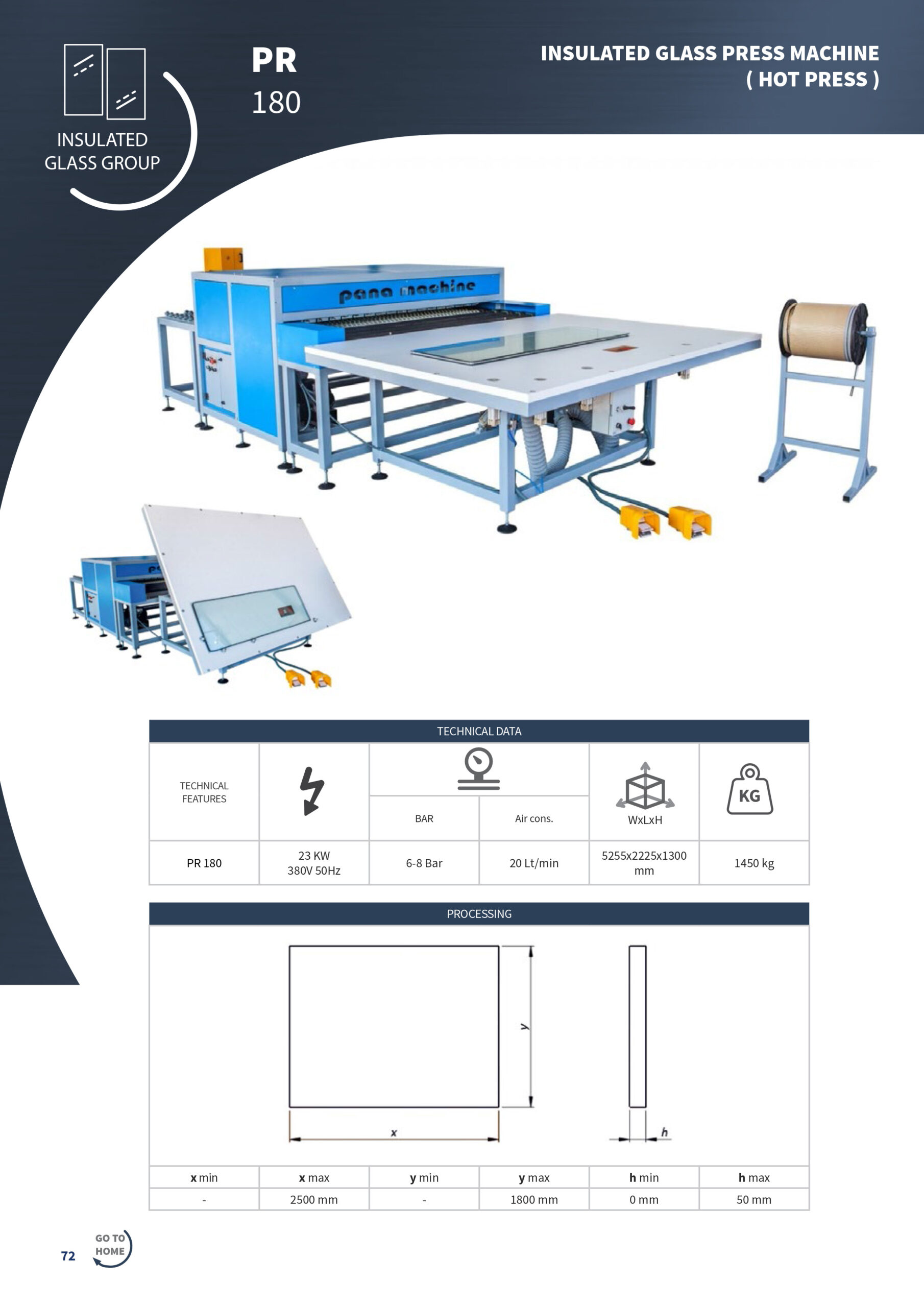 INSULATED GLASS PRESS MACHINE ( HOT PRESS ) - uPvc Window Door Machinery